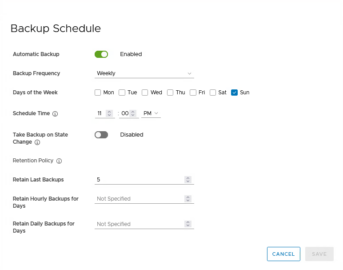 VCF on VCD: 2b – Back-ups – My Software Defined DataCenter