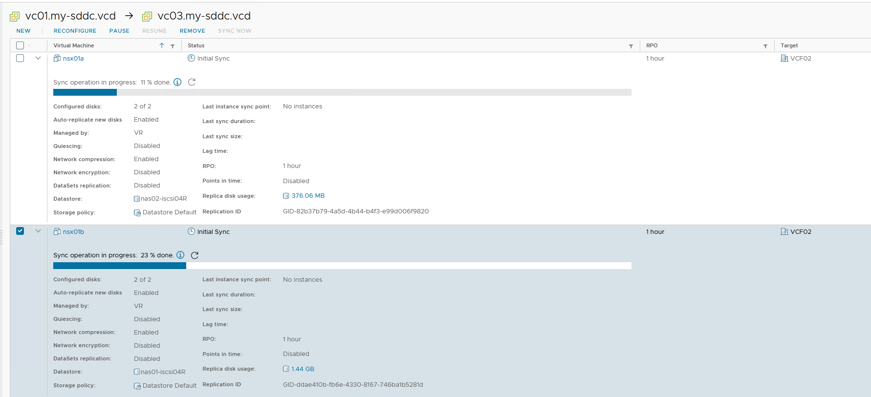 VCF on VCD: vSphere Replication – My Software Defined DataCenter